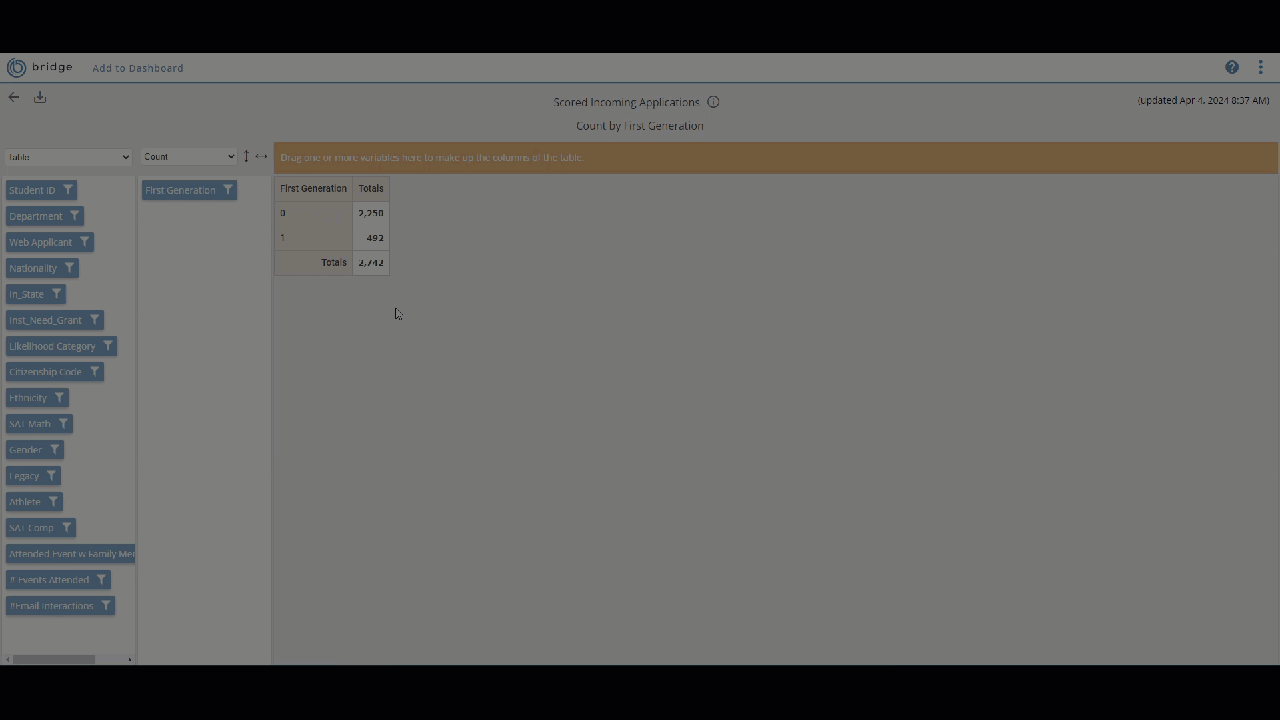 Explore Datasets – EAB Rapid Insight