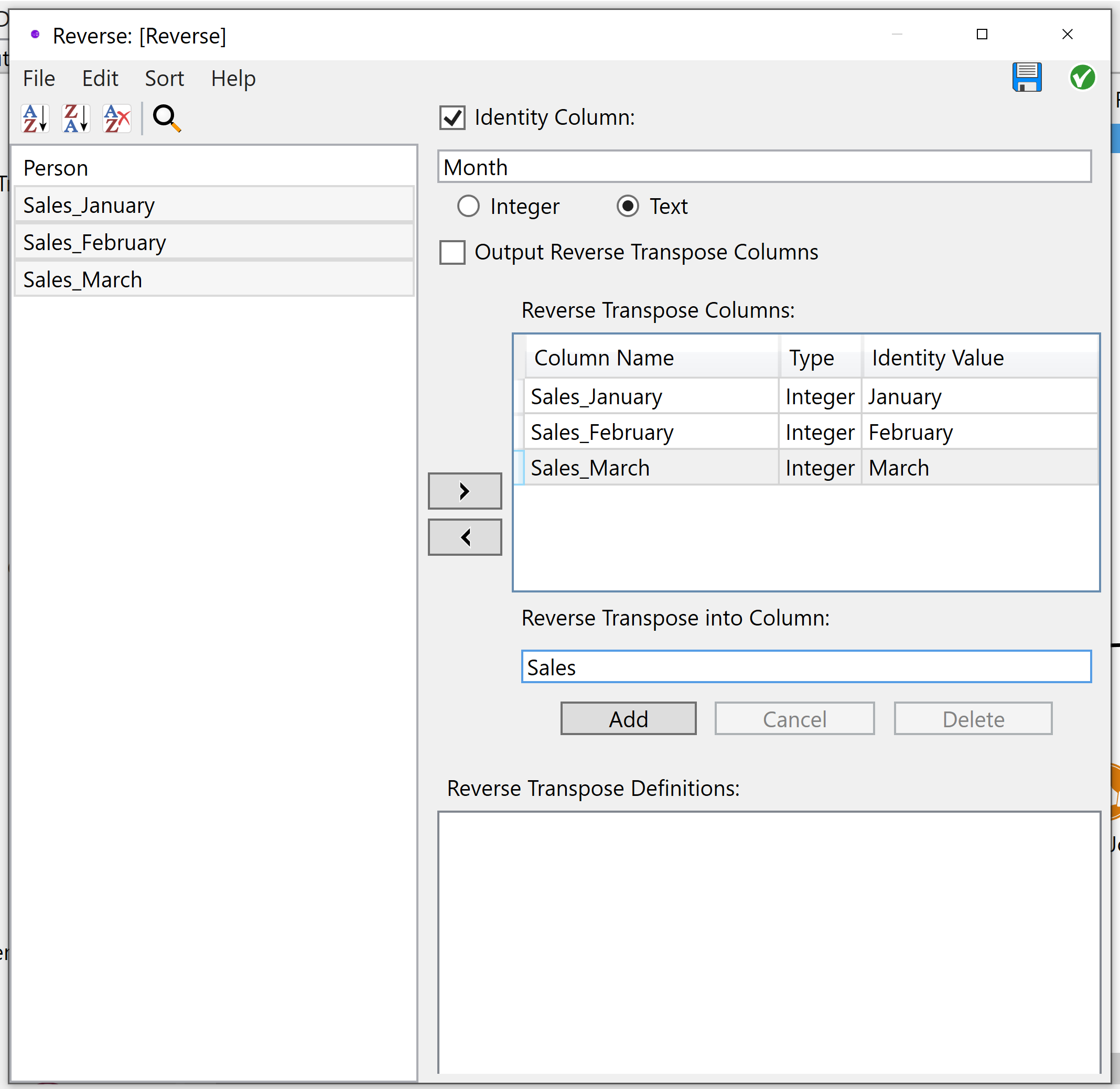 Reverse Transpose Node – EAB Rapid Insight