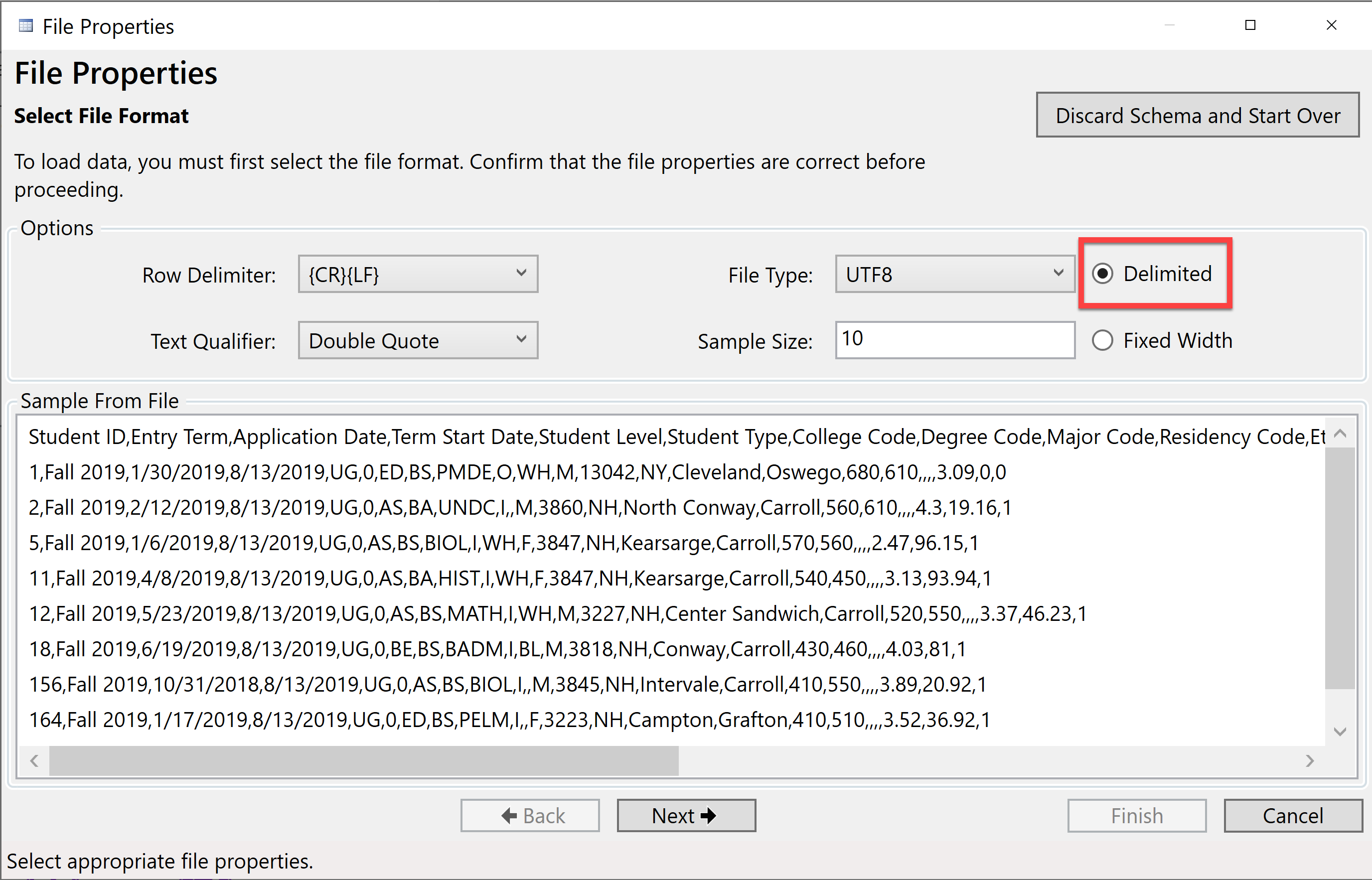 Create a Connection in Construct – EAB Rapid Insight