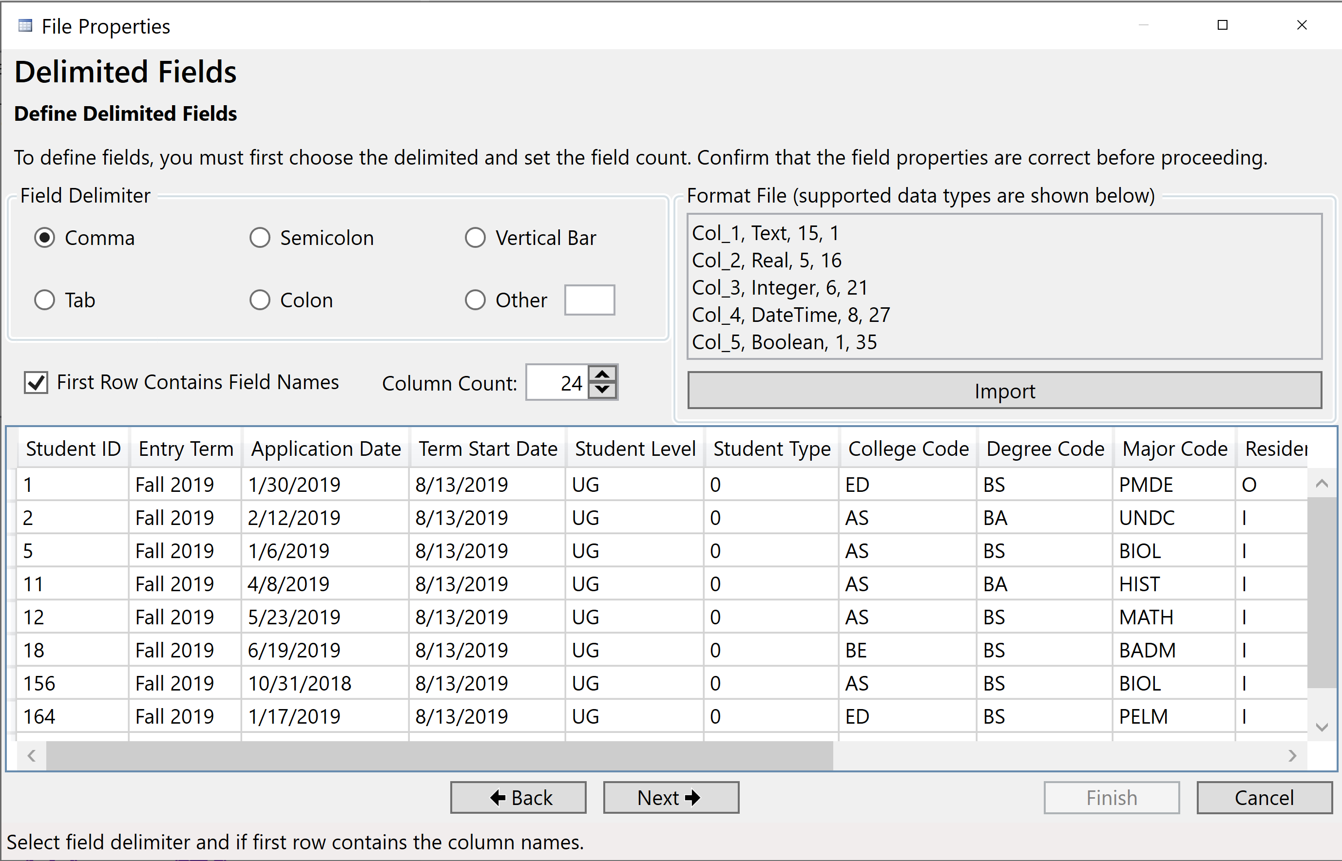 Create a Connection in Construct – EAB Rapid Insight