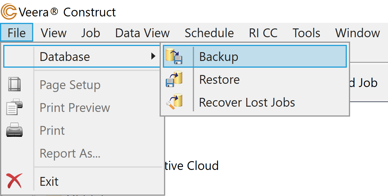 Restoring lost jobs or settings – EAB Rapid Insight